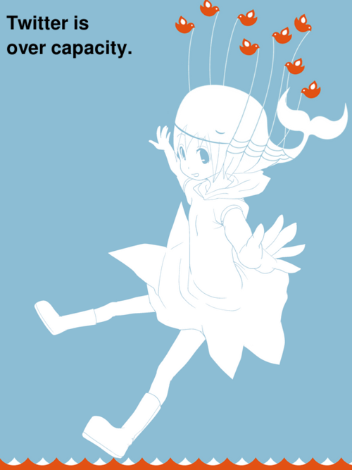 wallpaper: manga version of Twitter’s “fail whale” | otakuxgamer